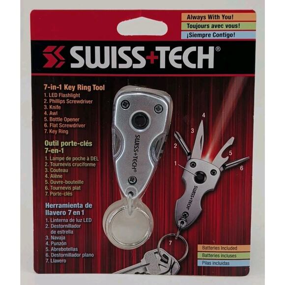 Swiss Tech | Other | Swiss Tech 7 In Key Ring Multi Tool Kmtcssvna ...